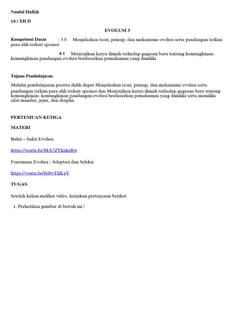 LKPD Evolusi 3.docx - 20250206 - 205930 - 0000 PDF | PDF