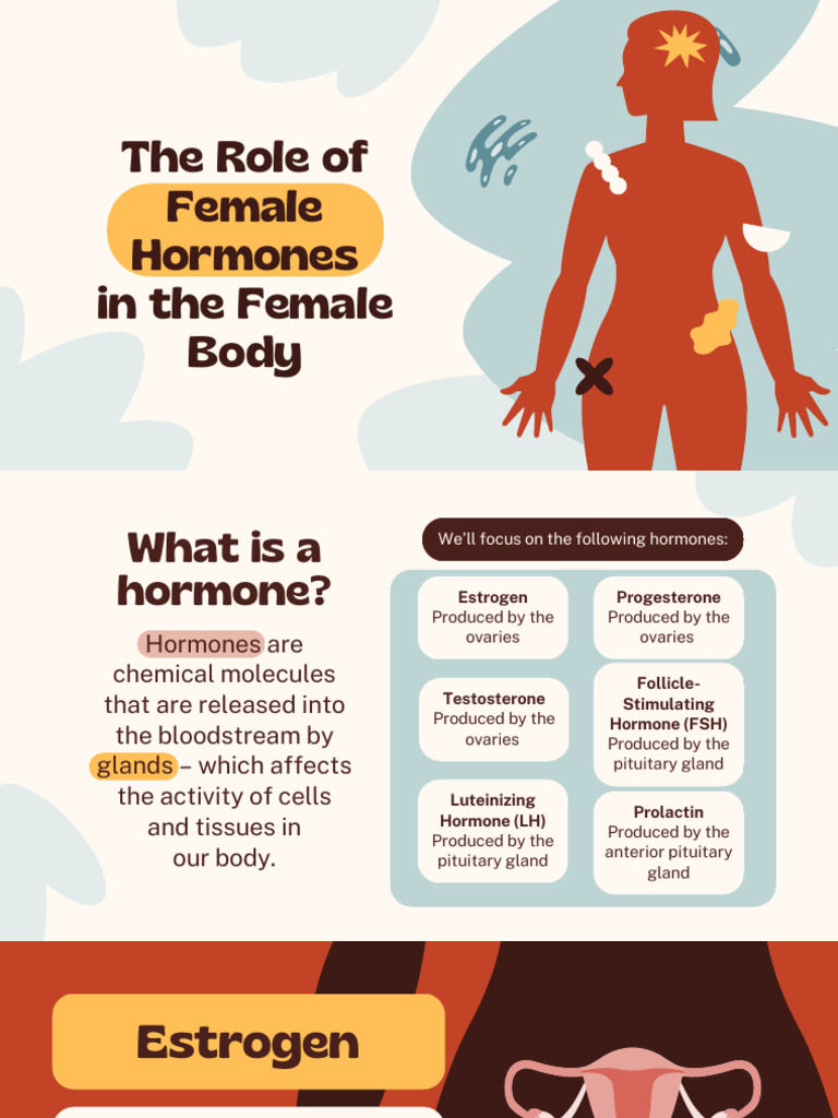 The Role of Hormones in The Human Body Education Presentation in Beige ...