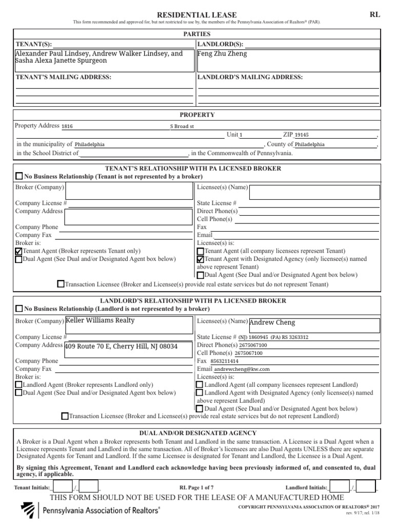 1816 - Rental Agreement 20 2 | PDF | Leasehold Estate | Lease
