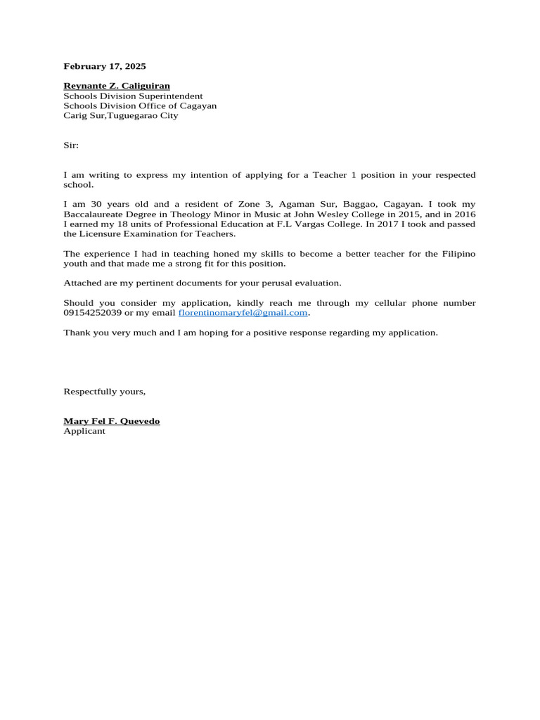 Letter of Intent Deped | PDF