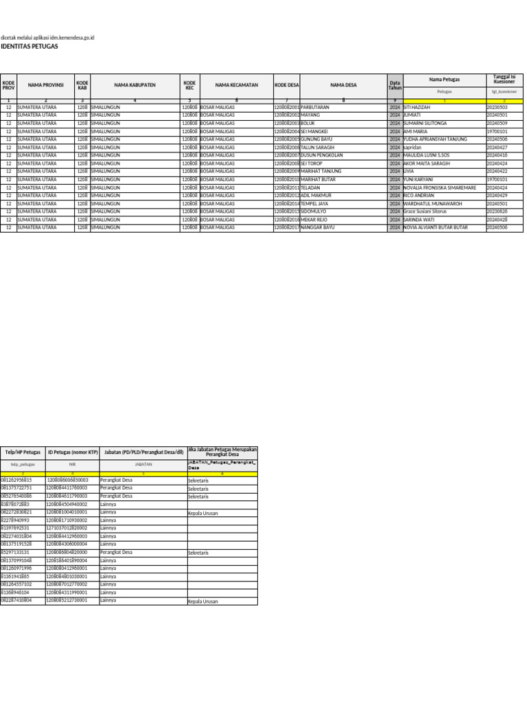 Inputan Idm 2024 | PDF