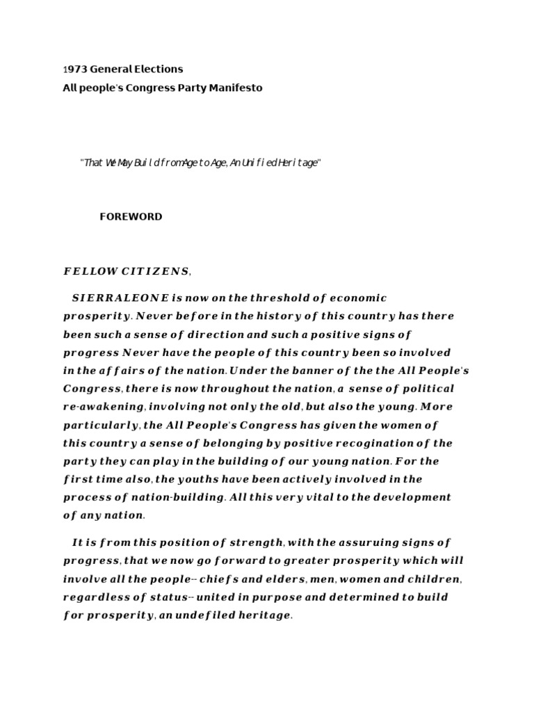 APC 1??? Manifesto | PDF