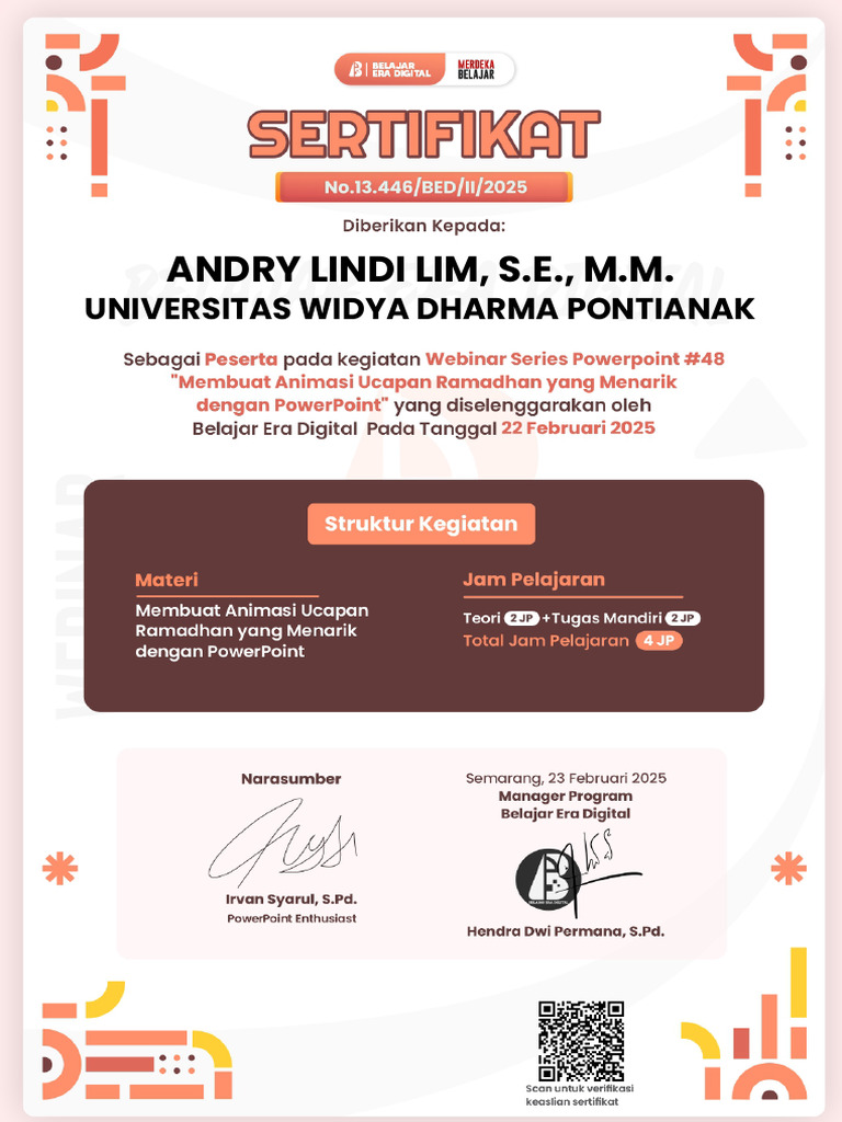 sertifikat_ANDRY LINDI LIM, S.E., M.M. | PDF