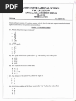 Class 8th Maths Mid-Term Exam Question Paper | PDF | Area | Elementary Geometry