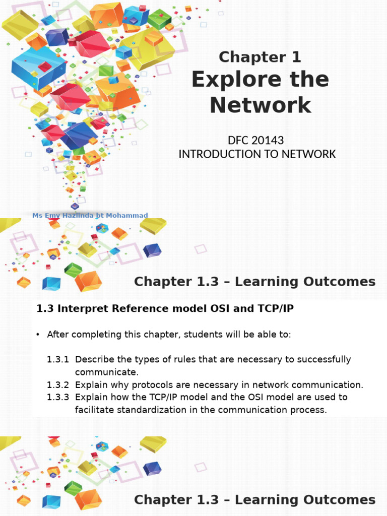 Chapter 1.3 - Interpret Reference Model of OSI and TCP-IP | PDF | Osi Model | Computer Network