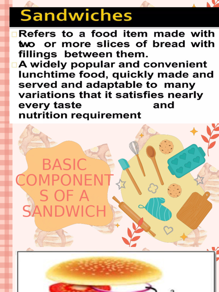 Components of a Sandwich: Bread Types | PDF | Sandwich | Breads