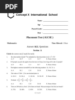 MidYIS Year 8 Practice Test | PDF | Mathematics