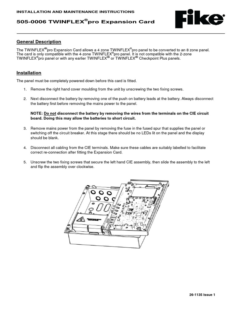 TWINFLEXpro Panel Expansion Board 26-1135-1 | PDF | Electrical ...