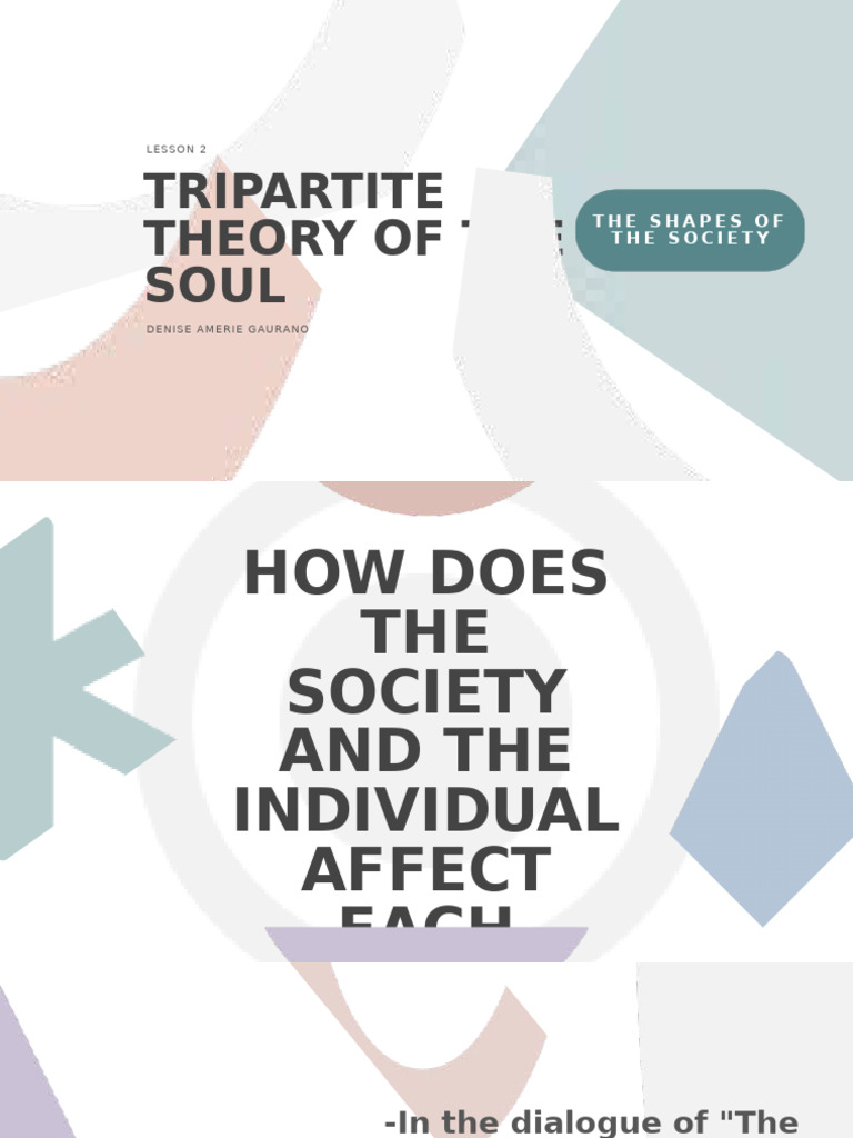 Tripartite Theory of The Soul | PDF | Reason | Behavioural Sciences