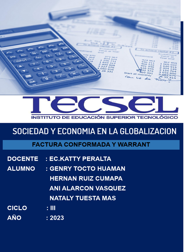 Factura Conformada y Warrant: Guía 2023 | PDF | Factura | Economias