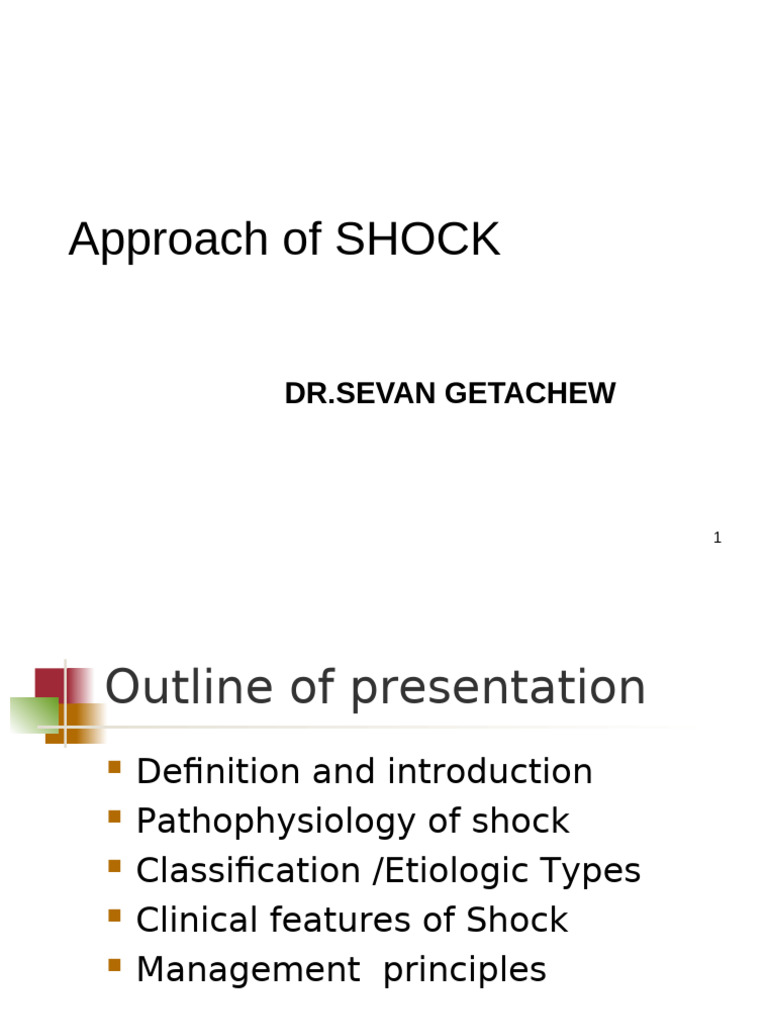 Management of Shock | PDF | Shock (Circulatory) | Medical Specialties