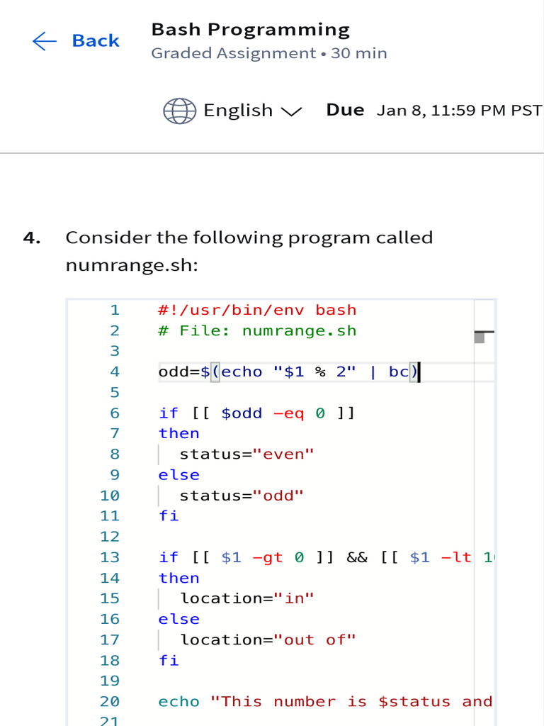 Bash Programming Graded Assignment | PDF