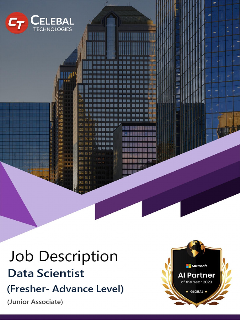 Junior Data Scientist Job at Celebal Tech | PDF | Machine Learning | Artificial Intelligence