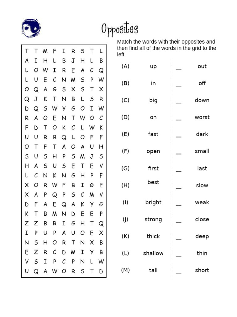 opposites_wordsearch | PDF