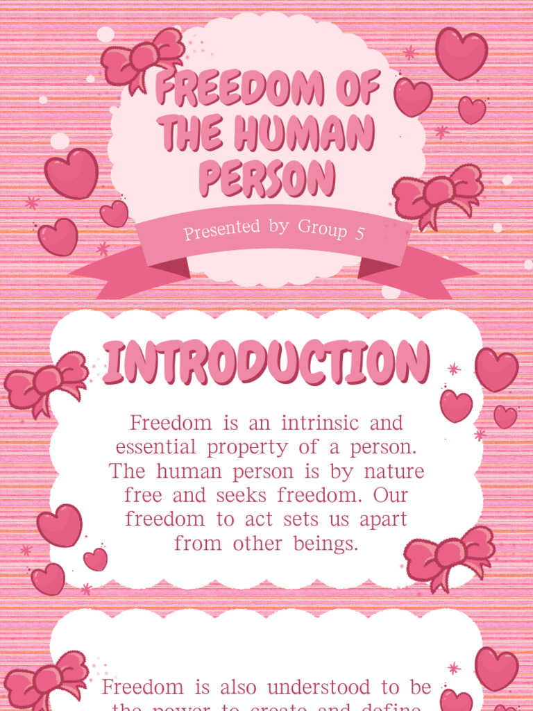 Freedom of The Human Person | PDF | Free Will | Psychological Concepts