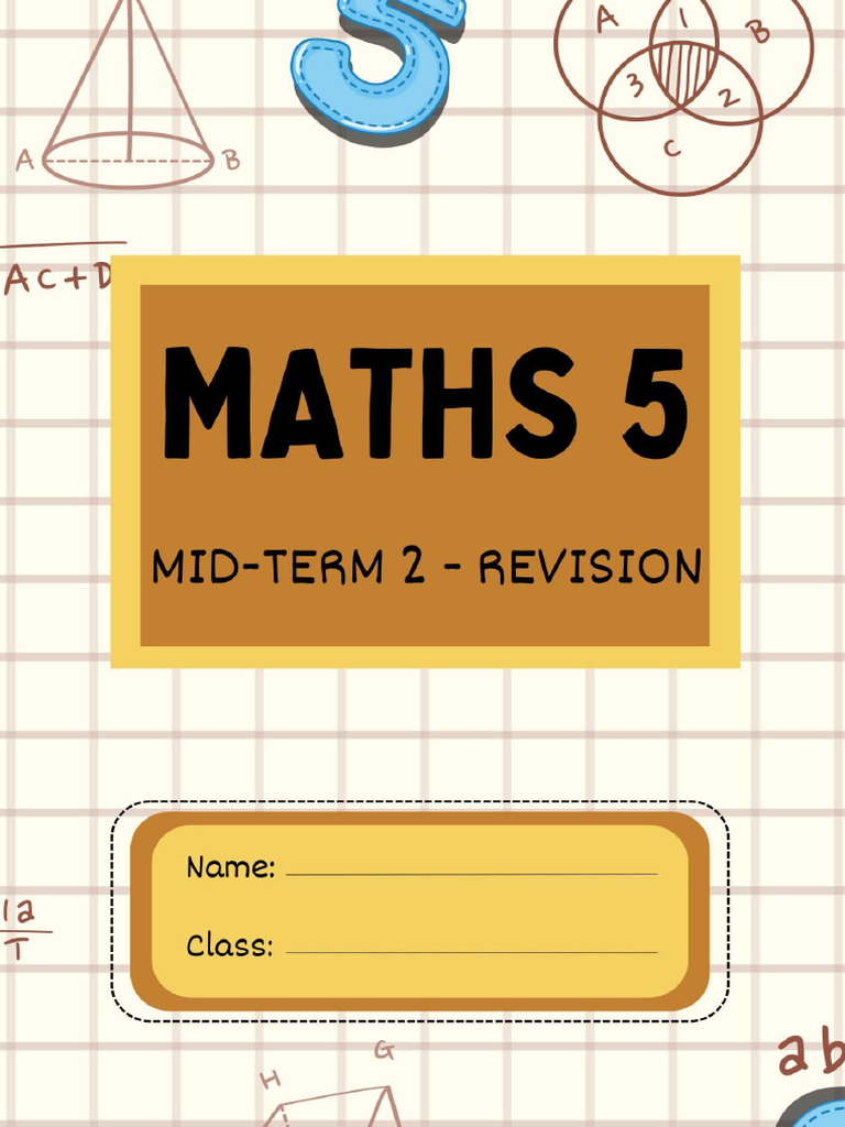 Grade 5 Maths Revision | PDF | Circle | Radius