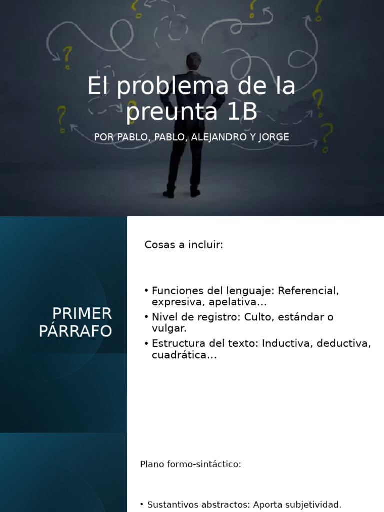 Ejercicio 1b PAU Lengua | PDF