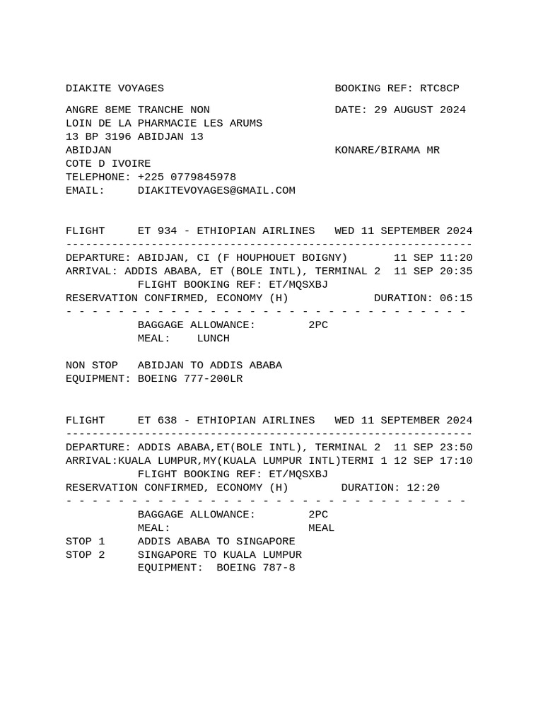 BILLET | PDF | Aviation | Civil Aviation