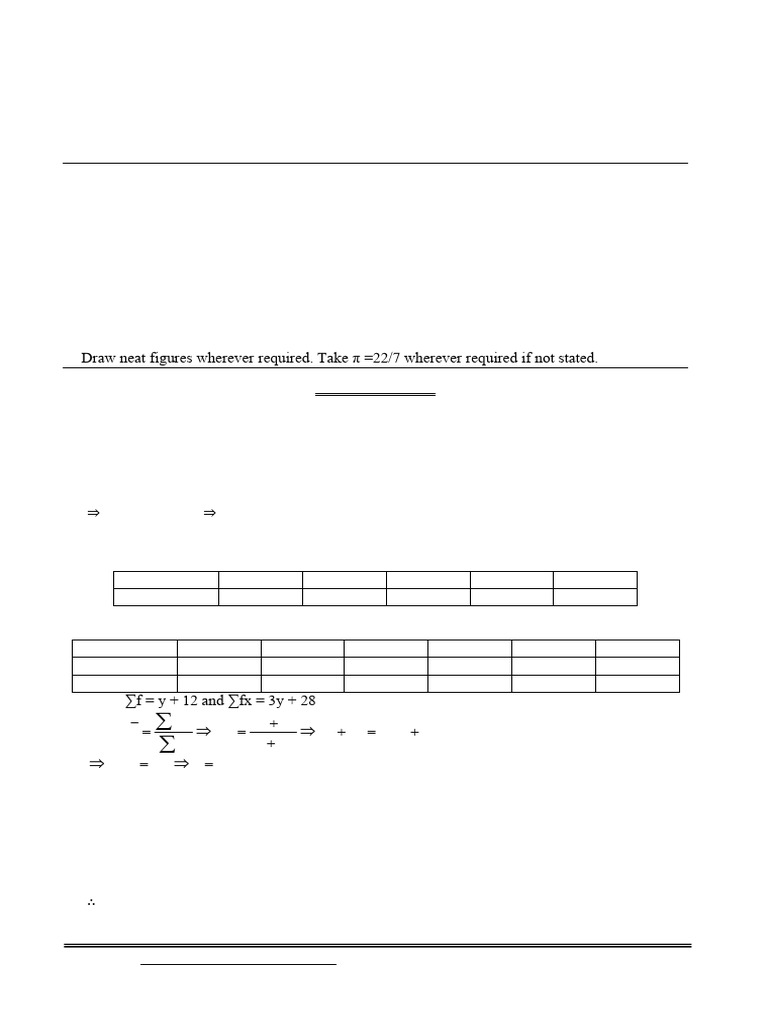 Sample Maths Test Paper 2025 | PDF | Area | Circle