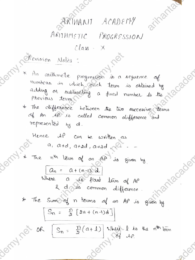 AP notes and questions class 10 | PDF