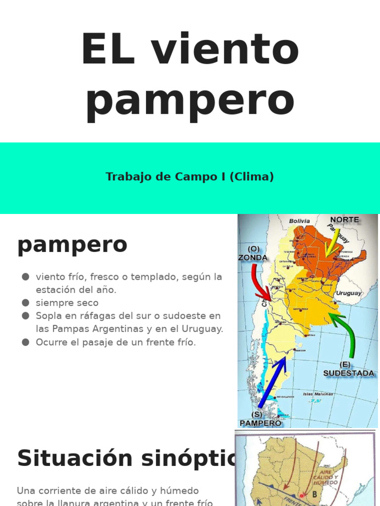 El Pampero: Viento de las Pampas | PDF | Herida | Clima