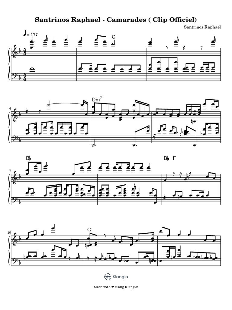 Santrinos Raphael - Camarades ( Clip Officiel) | PDF