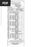 Sample-Dtr - July | PDF