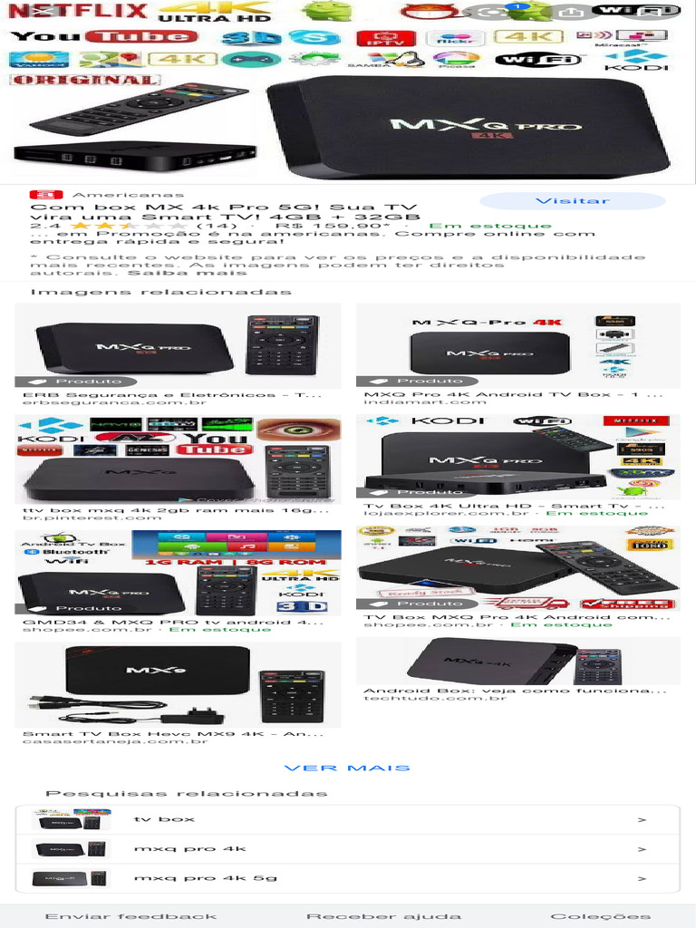 TV Box MX 4K Pro 5G em Promoção | PDF
