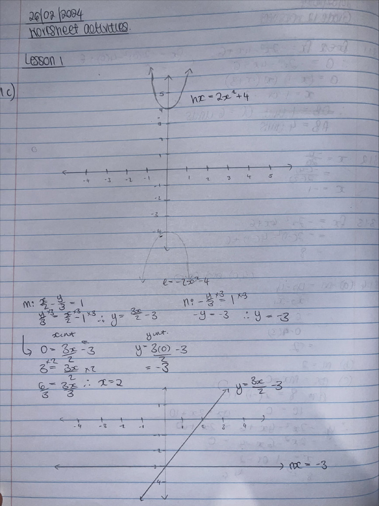 Module 2 Worksheet - Math | PDF