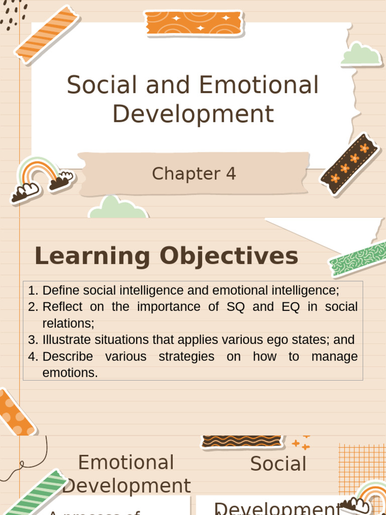 Chapter 4 Social and Emotional Development | PDF | Social Psychology | Cognition