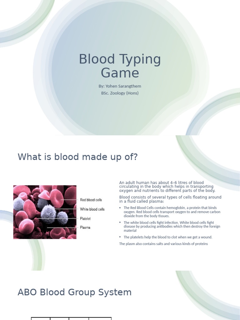 Blood Typing Basics and Compatibility Guide | PDF | Blood Type | Blood