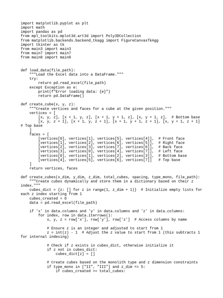 3D Cube Visualization with Tkinter | PDF | Integer (Computer Science ...