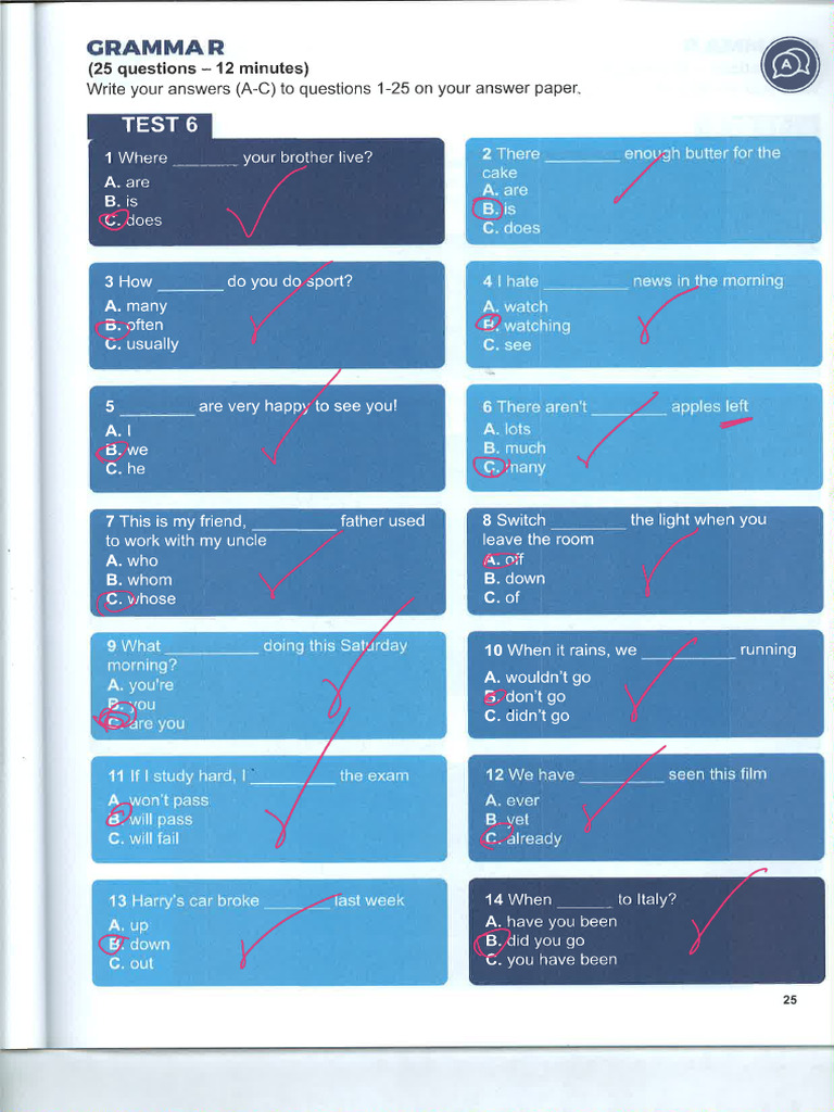 APTIS EXAM Test 6 | PDF