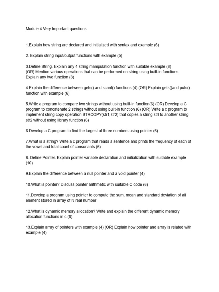 Bpops103 module 4 important questions | PDF