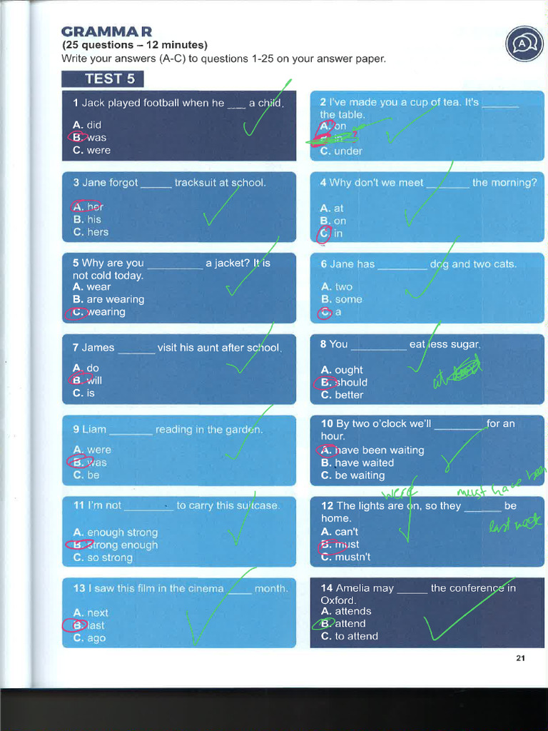 Aptis Exam Test 5 | PDF