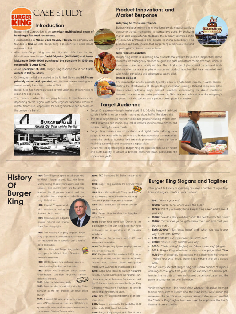 Case Study of Burger King | PDF