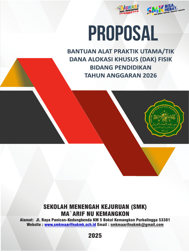 COVER PROPOSAL DAK FISIK TAHUN 2026 | PDF