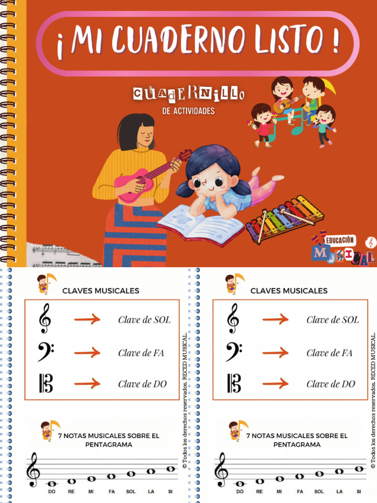 Mi Cuaderno Listo Naranja Fotocopiable | PDF