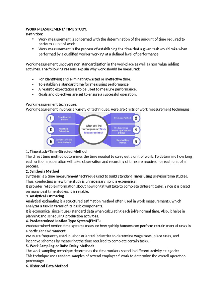 Work Measurement Pdf
