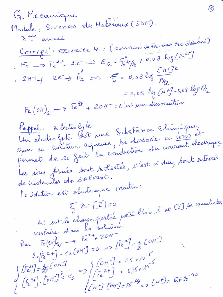 Corrigé - Exo 4 SDM G.meca | PDF