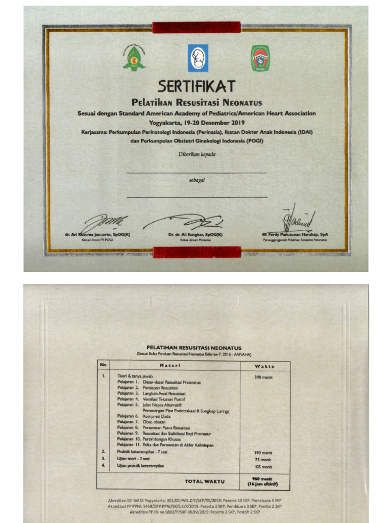 SERTIF - KOSONGAN | PDF