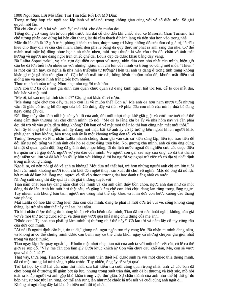 1000 Stars A Tale of A Thousand Stars PDF Free | PDF