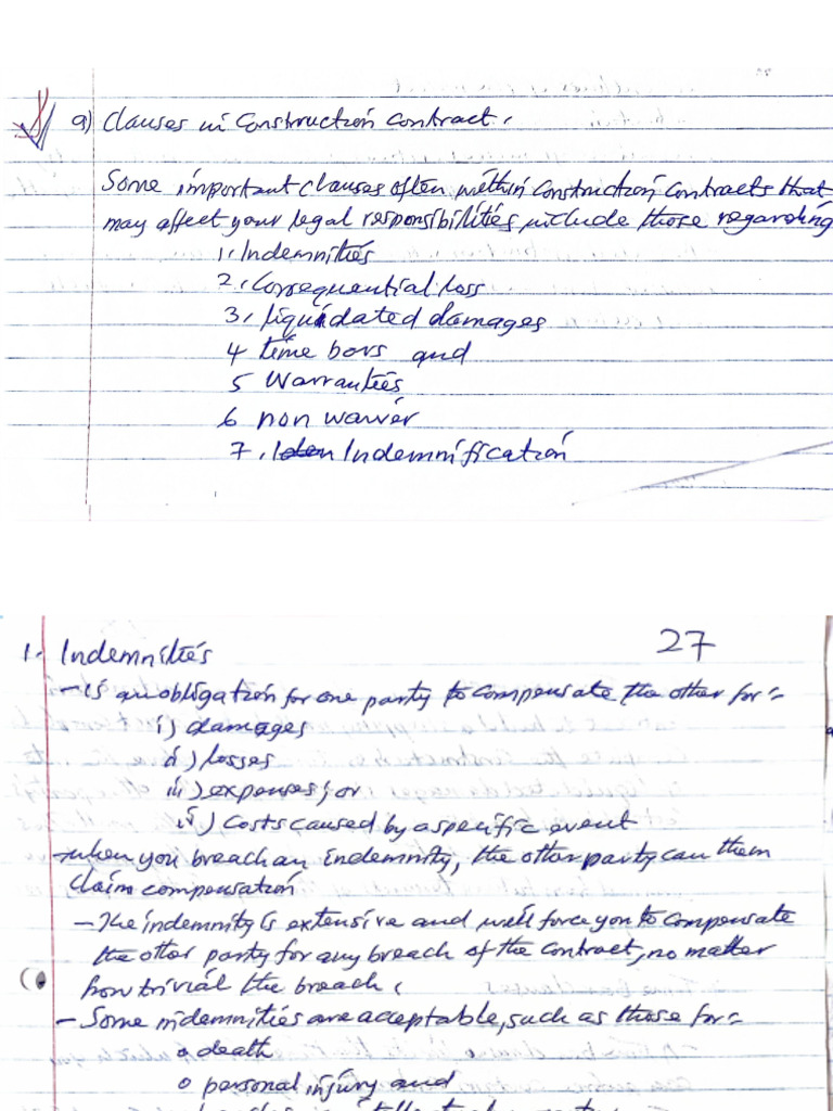 Estimation and Tendering Notes | PDF