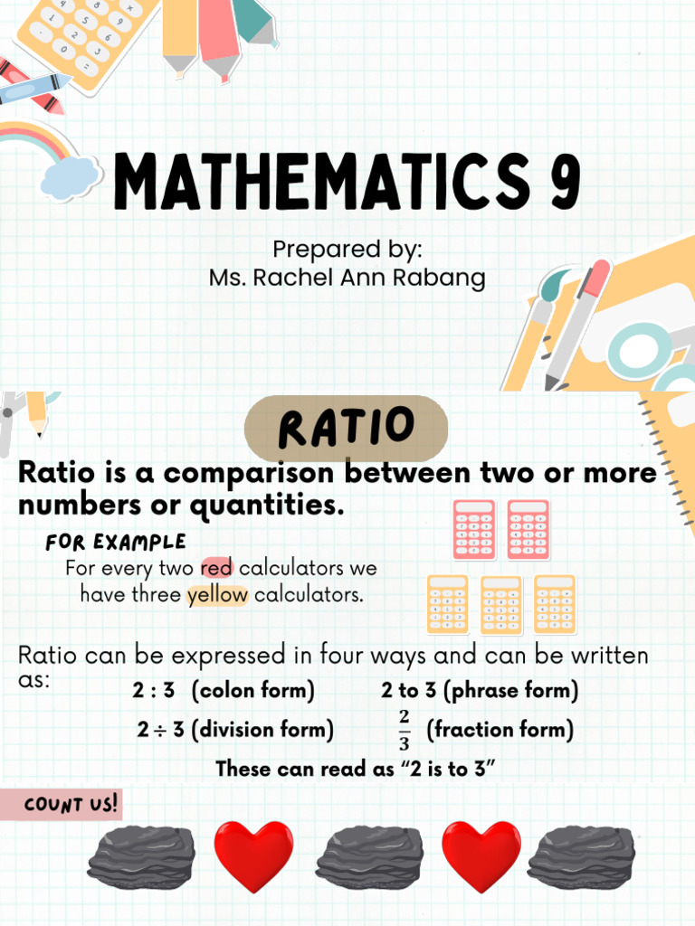 Q4 Lesson 5 Ratio and Proportion | PDF | Ratio | Subtraction