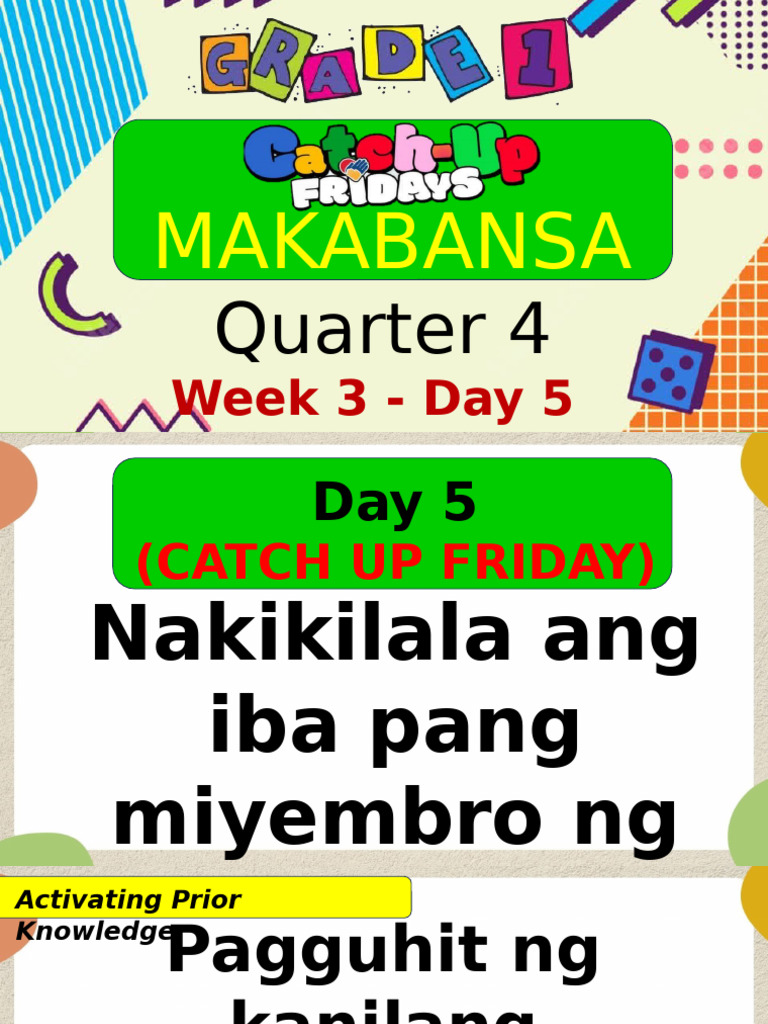 Gr1-Catch Up Makabansa | PDF