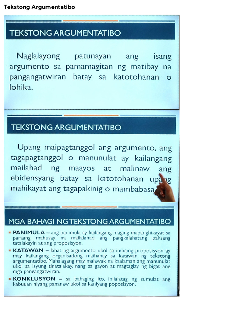 Tekstong-Argumentatibo | PDF