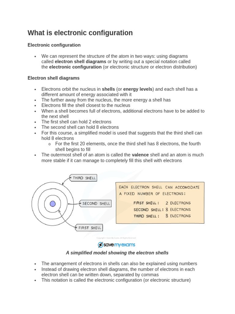 electronic configuration | PDF | Electron Configuration | Periodic Table