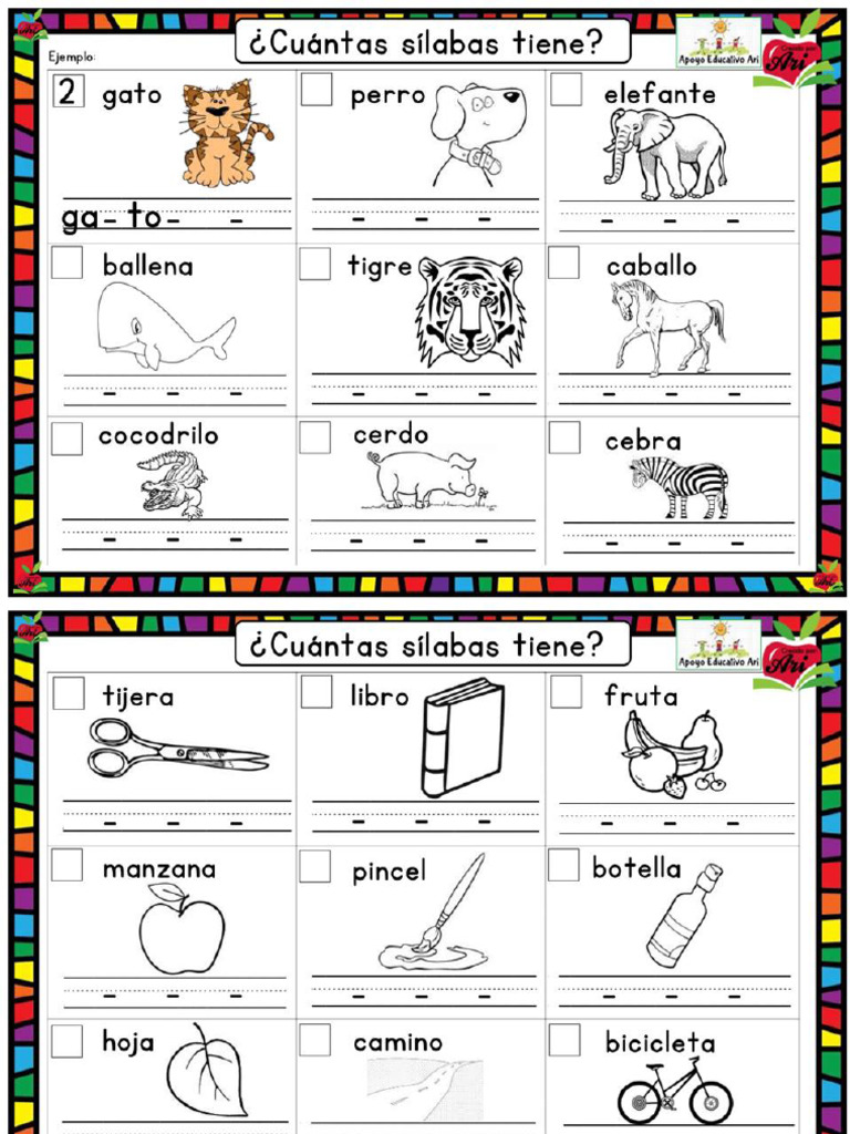Cuantas Sílabas Hay | PDF