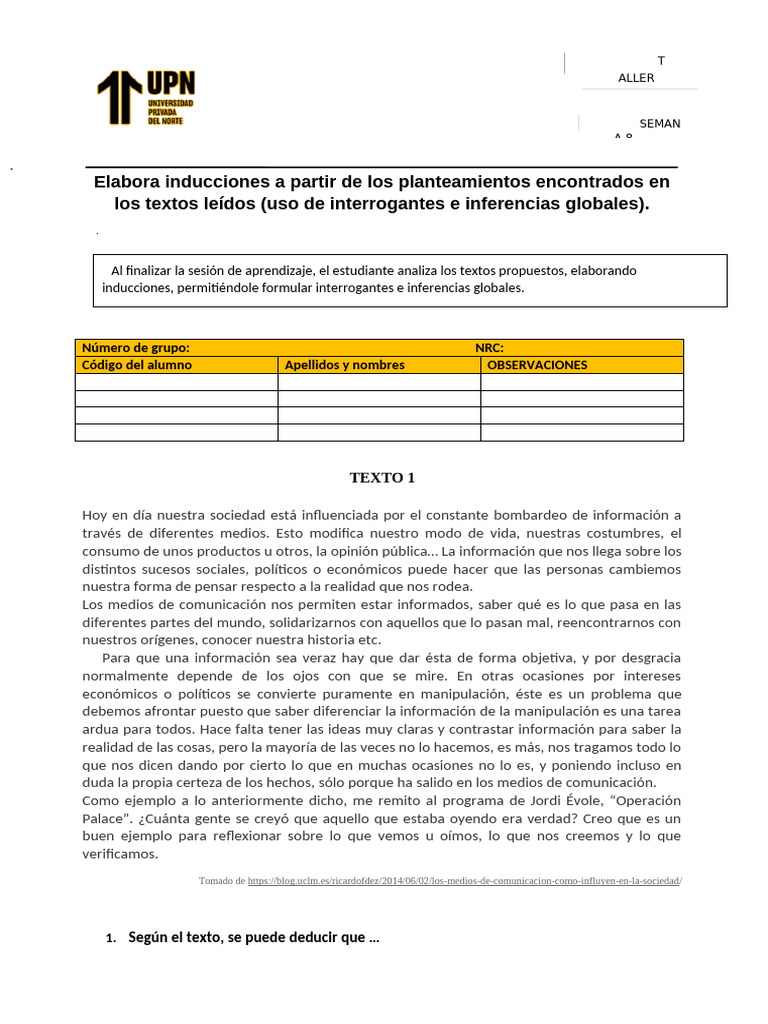 Guía S8 TL 2023-1 | PDF | Abuso infantil | Adultos