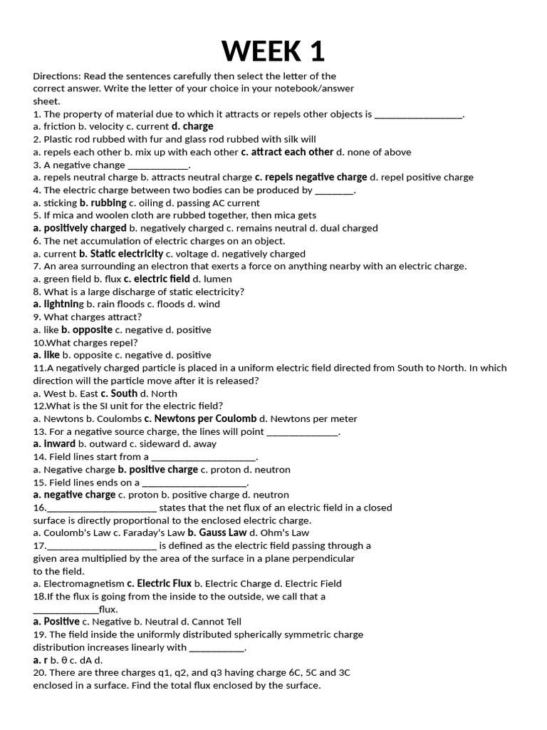 GEN PHYSICS 2 REVIEWER | PDF | Electric Current | Electrical ...